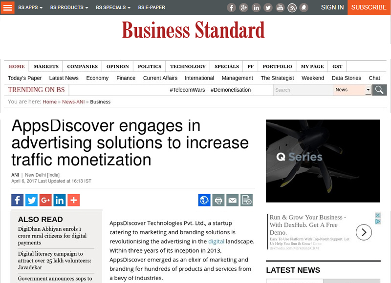 AppsDiscover engages in advertising solutions to increase traffic ...